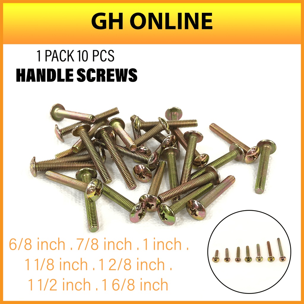 HANDLE SCREWS READY STOCK ( 1 PACK 10 PCS ) SCREW | Shopee Malaysia