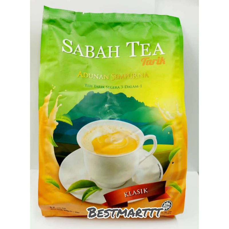 Sabah Tea Teh Tarik The Perfect Golden Blend 3 in 1 (12s) | Shopee Malaysia