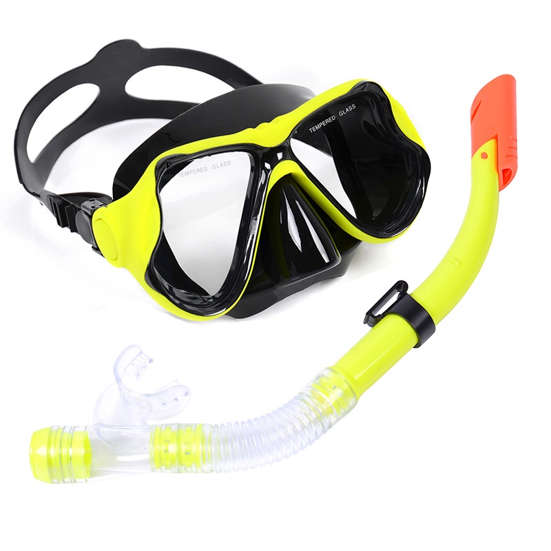 Snorkeling Mask Goggle Diving Masks with Breathing Tube Mask Swimming ...