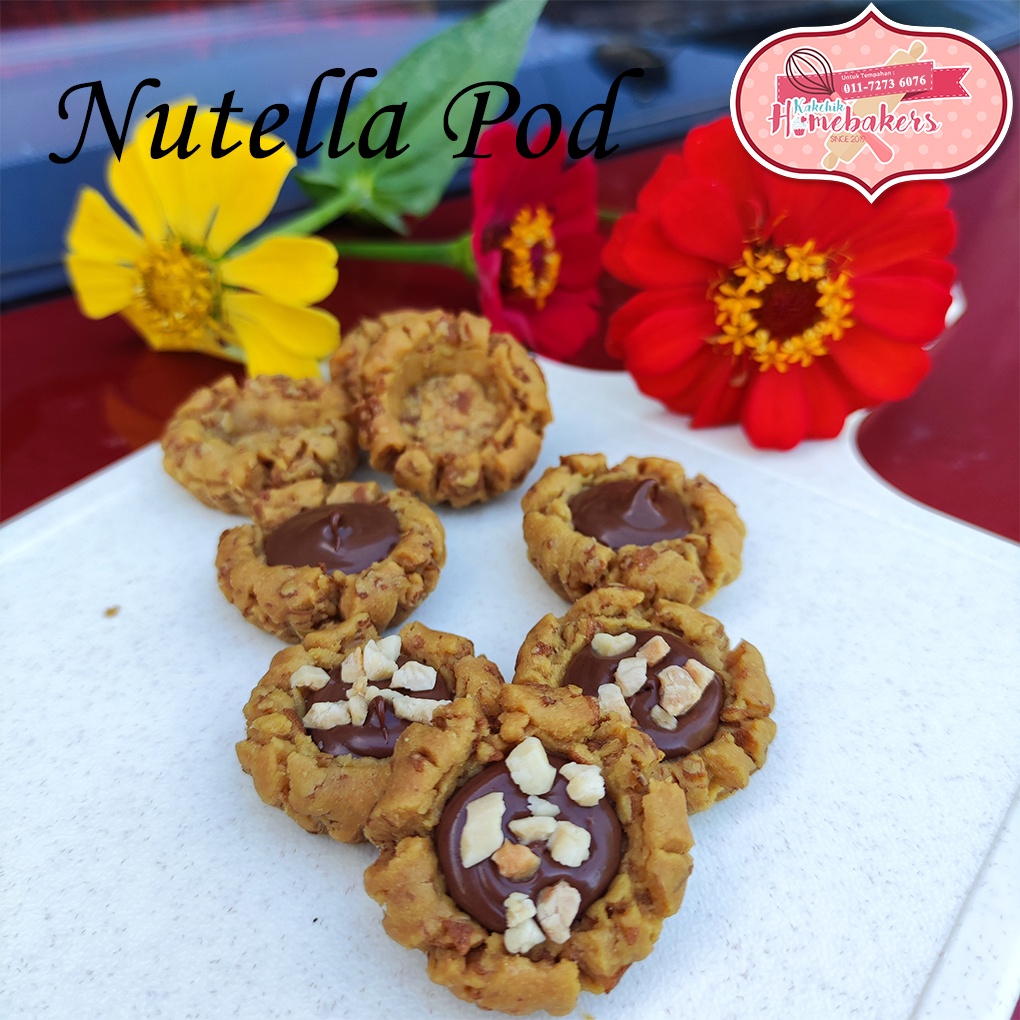 { Kakchik Homebaker } Nutella Pod Perisa Original ; Nutella Biscuit ...
