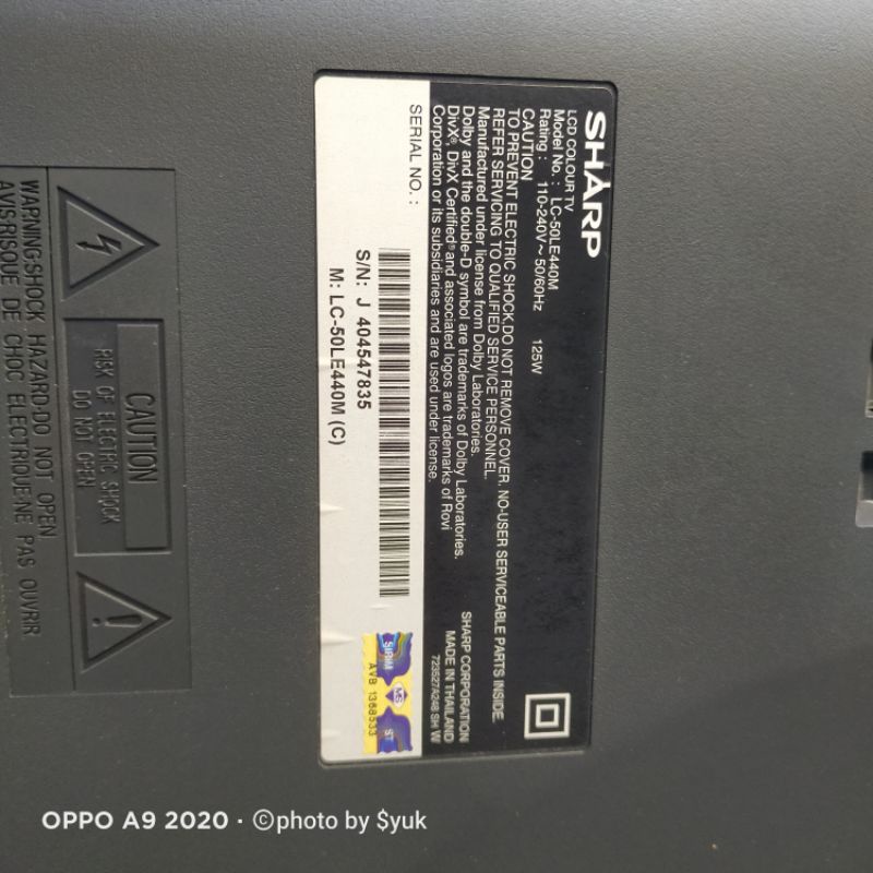 🔥 Hot item 🔥 SHARP LC-50LE440M sparepart original | Shopee Malaysia