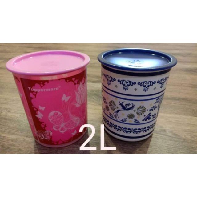 Tupperware Pink Blossom Canister 2L | Shopee Malaysia