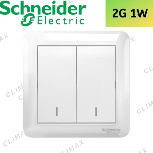 Schneider Affle Plus 2G 1W Switch - White | Shopee Malaysia