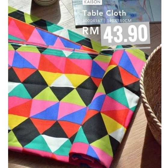 Table Cloth Kaison ( Material: Cloth) Alas Meja Kain Kaison | Shopee ...