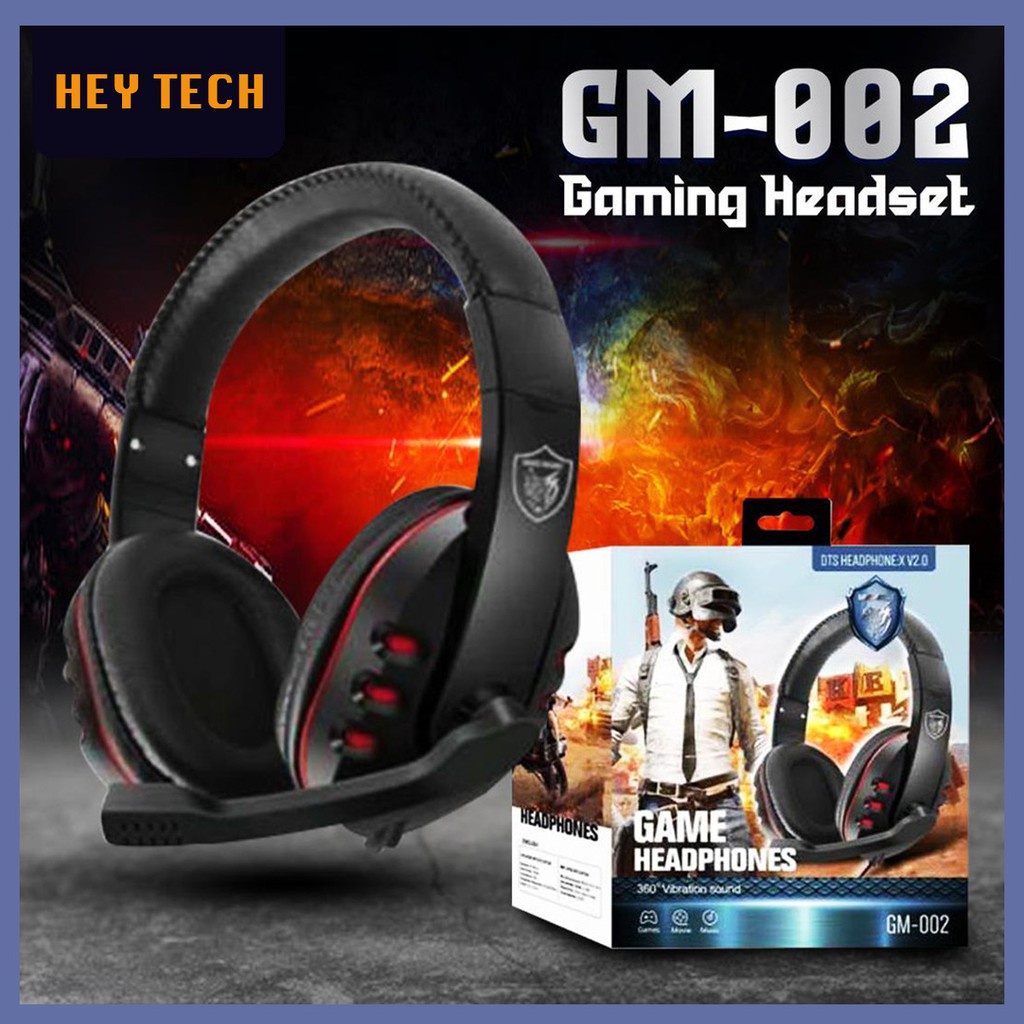 Gaming Headphone Headset Stereo Wired Super Bass Headphones with Mic ...
