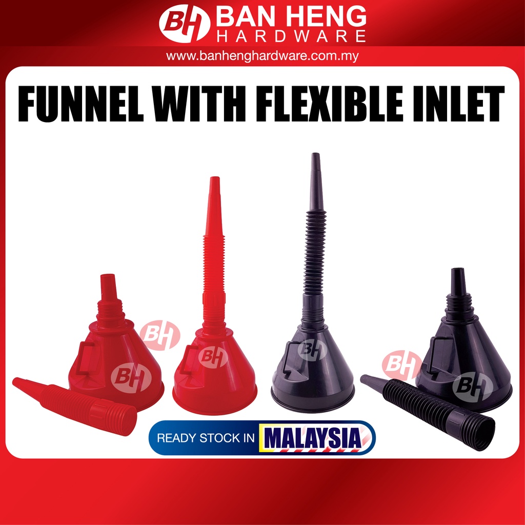 FUNNEL WITH FLEXIBLE INLET READY STOCK | Shopee Malaysia