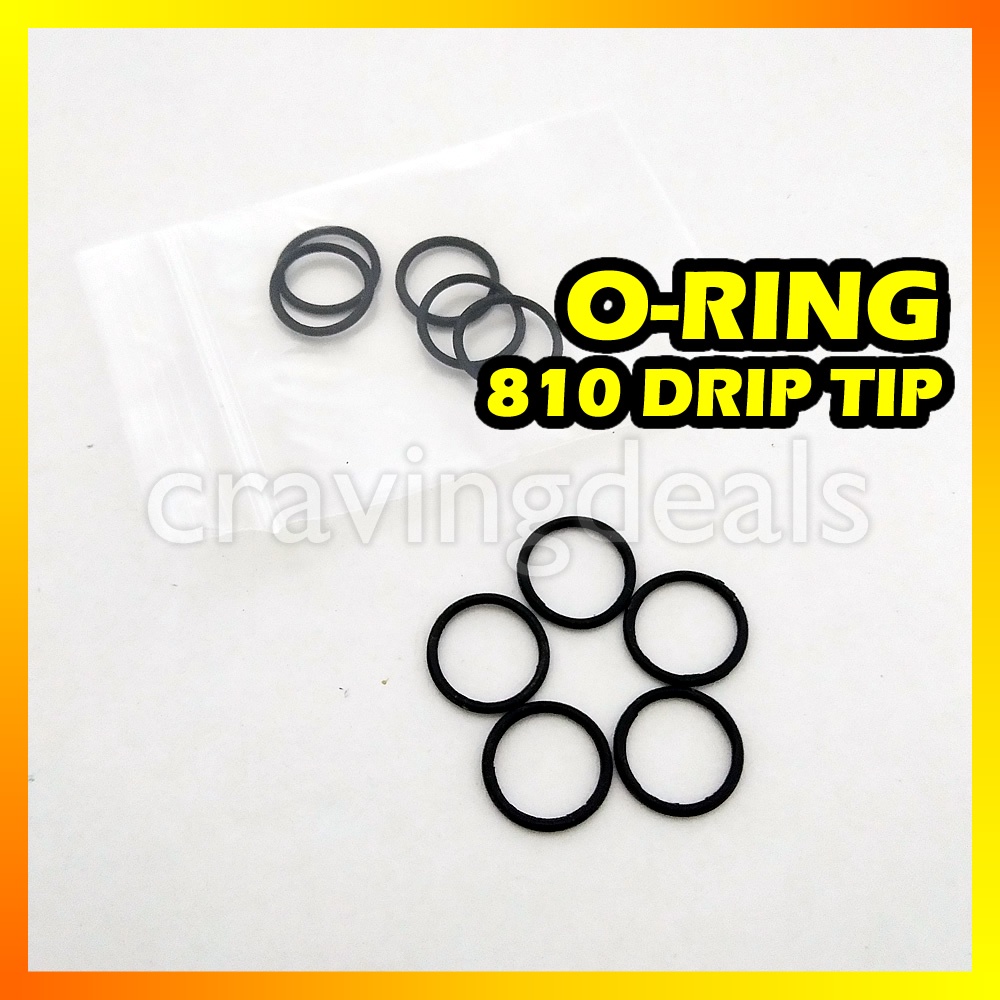 M'sia Stock🔥 5pcs 810 Drip Tip Spare Oring O-Rings Getah Hitam Drip Tip ...