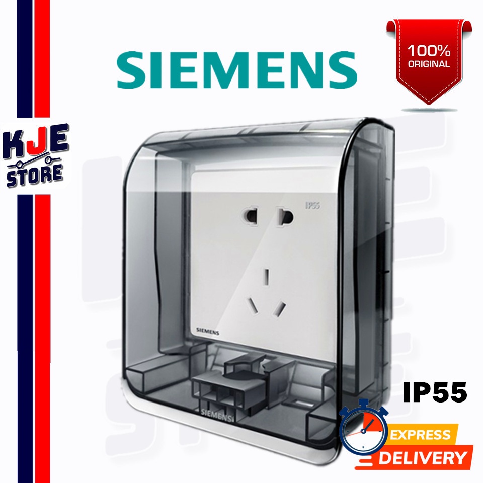 SIEMENS IP55 Socket Weather Shield Cover Transparent Black Waterproof ...
