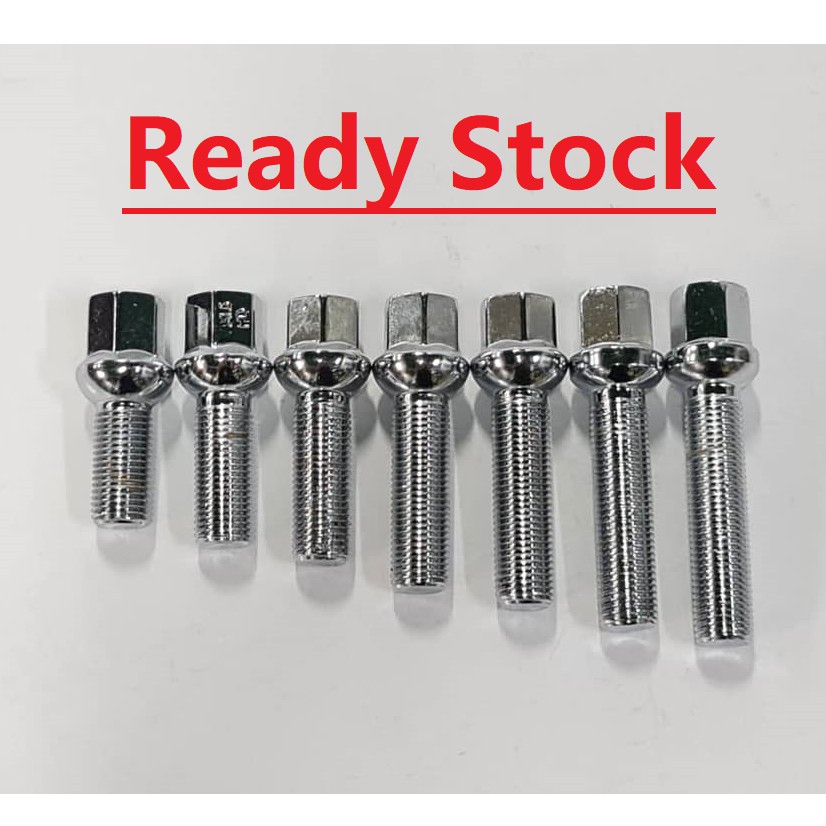 Audi Volkswagen Skru M14 - 1.5 Ball Type Wheel Lug bolt , Extension ...