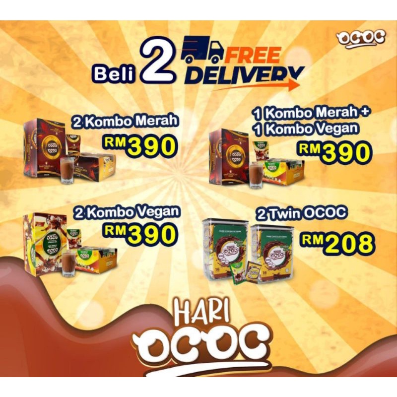 OCOC Dark Chocolate Drink hot Ococ Dr Rizal Abu Bakar FREE SHIPPING ...