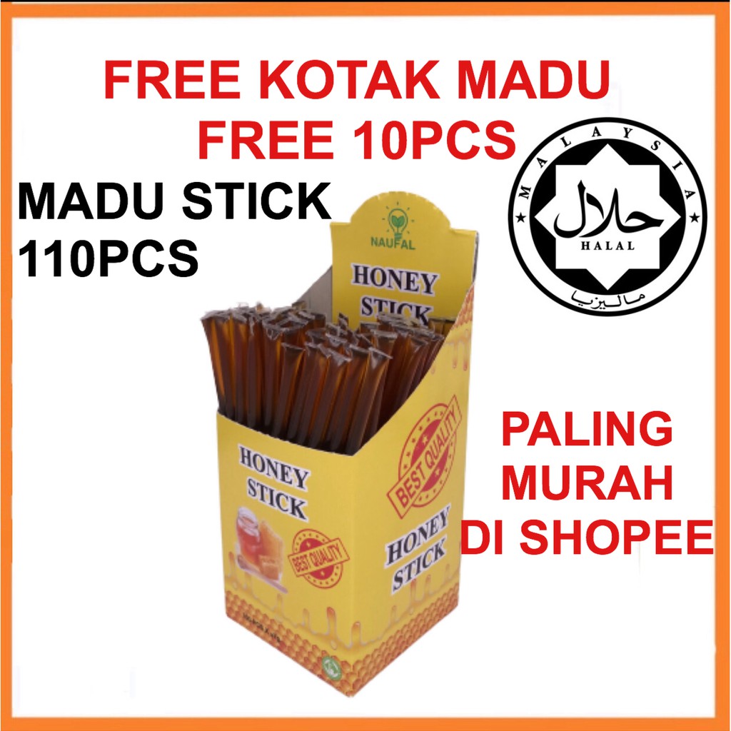 [ TERMURAH] 🔥110PCS🔥 MADU STICK 100% ASLI | Shopee Malaysia
