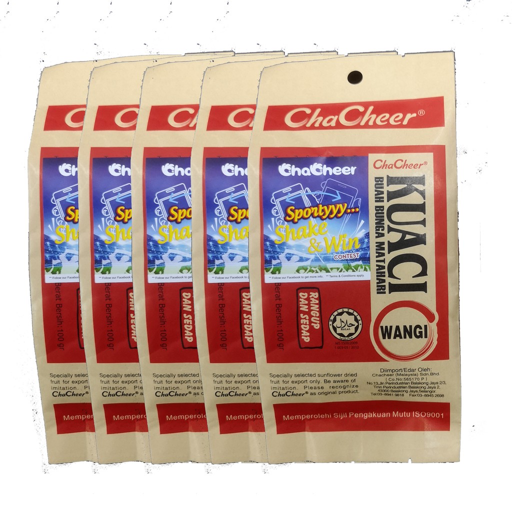 CHA CHEER KUACI SUNFLOWER DRIED FRUIT(5 x 100G) | Shopee Malaysia