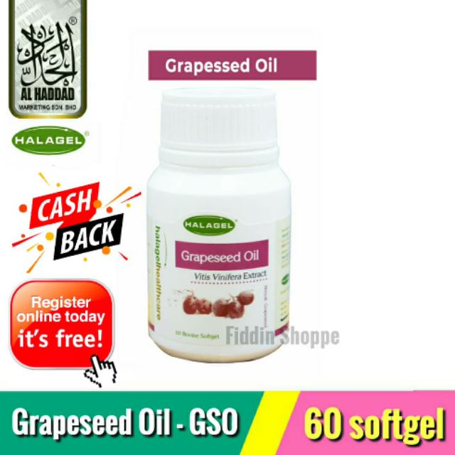 🔥BEST BUY🔥Halagel Minyak Biji Anggur Grape Seed Oil Al Haddad Marketing ...