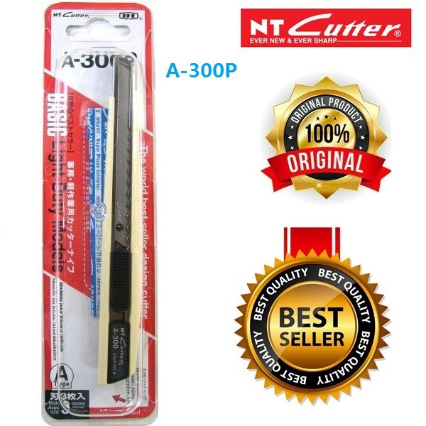 [100% ORIGINAL] NT CUTTER KNIFE A-300P (MADE IN JAPAN) | Shopee Malaysia