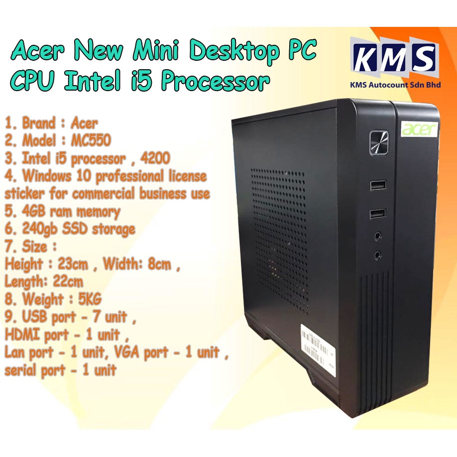 Acer New Mini Desktop PC CPU Intel i5 Processor | Shopee Malaysia