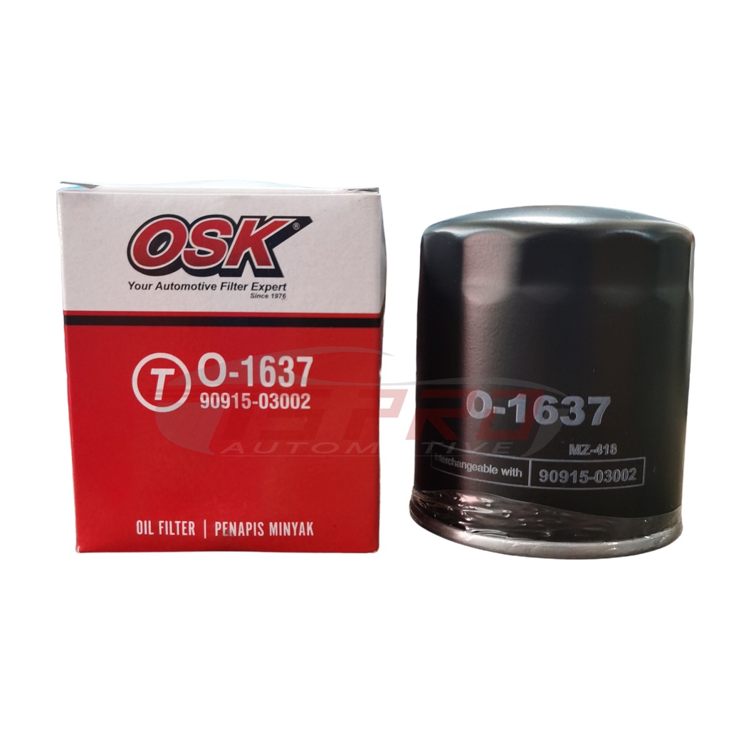 Osaka (OSK) O-1637 Oil Filter -Toyota Hilux KUN25,6 GUN125,6 Hiace ...