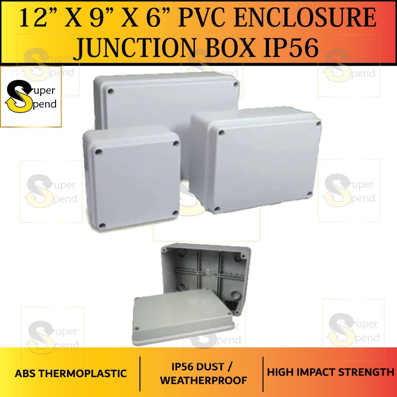 [ 12" x 9" x 6" ] PVC Enclosure Junction Box IP56 | Shopee Malaysia