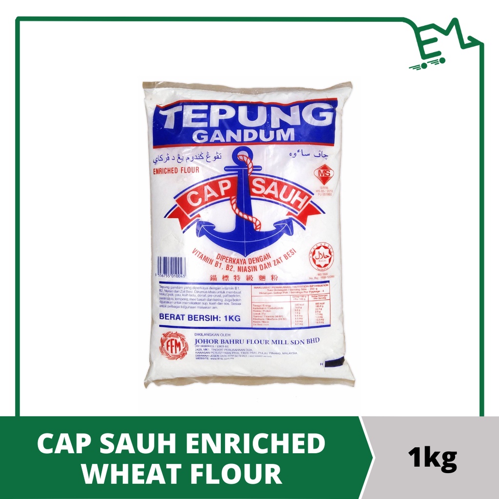 Tepung Gandum Cap Sauh 1kg | Anchor Enriched Wheat Flour | 锚標特级面粉 ...