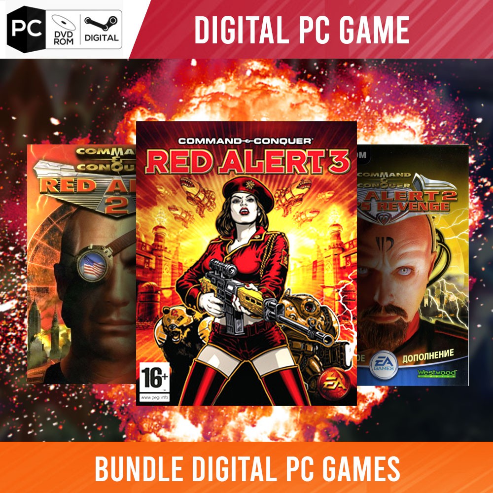 [PC Digital] Red Alert 2 + Yuri Revenge + Red Alert 3 DVD OFFLINE ...