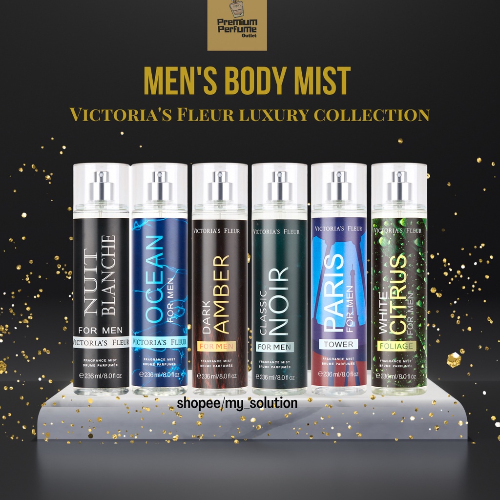 Original Victoria's Fleur Perfume Body Mist For Men Minyak Wangi ...