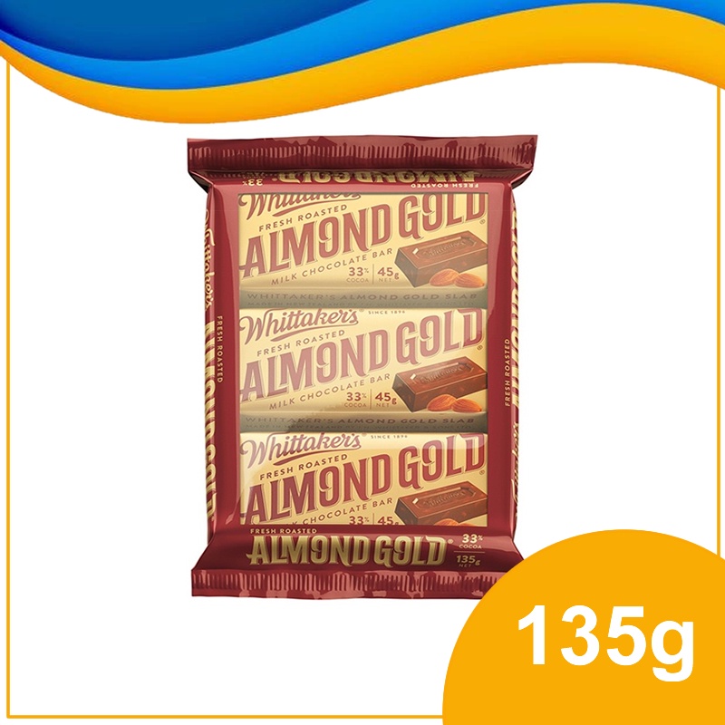 Whittaker's Almond Gold 135g | Shopee Malaysia