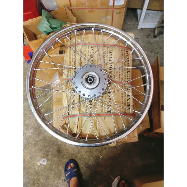 HUB RIM LIDI 1.4x17 STANDARD DEPAN YAMAHA RIM SRL-Z SRL-115 LC135 Y110 ...