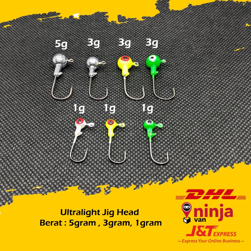 Ultralight Lead Jig Head Hook Fishing Casting UL for JigHead Soft ...