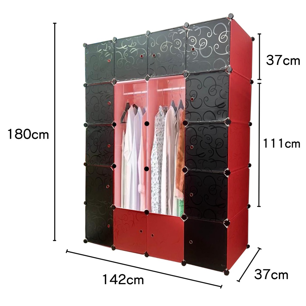 20 Almari [Free penyangkut] Wardrobe Cube Almari Cabinet Storage DIY ...