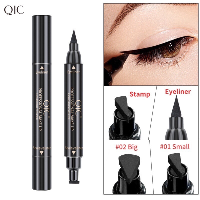 2 IN 1 OIC EYELINER & STAMP penggaris mata pelukis mata pembentuk ...