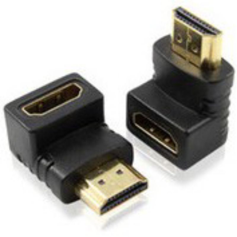 HDMI 90 degree L shaped Connector Cable Male to Female Converter ...