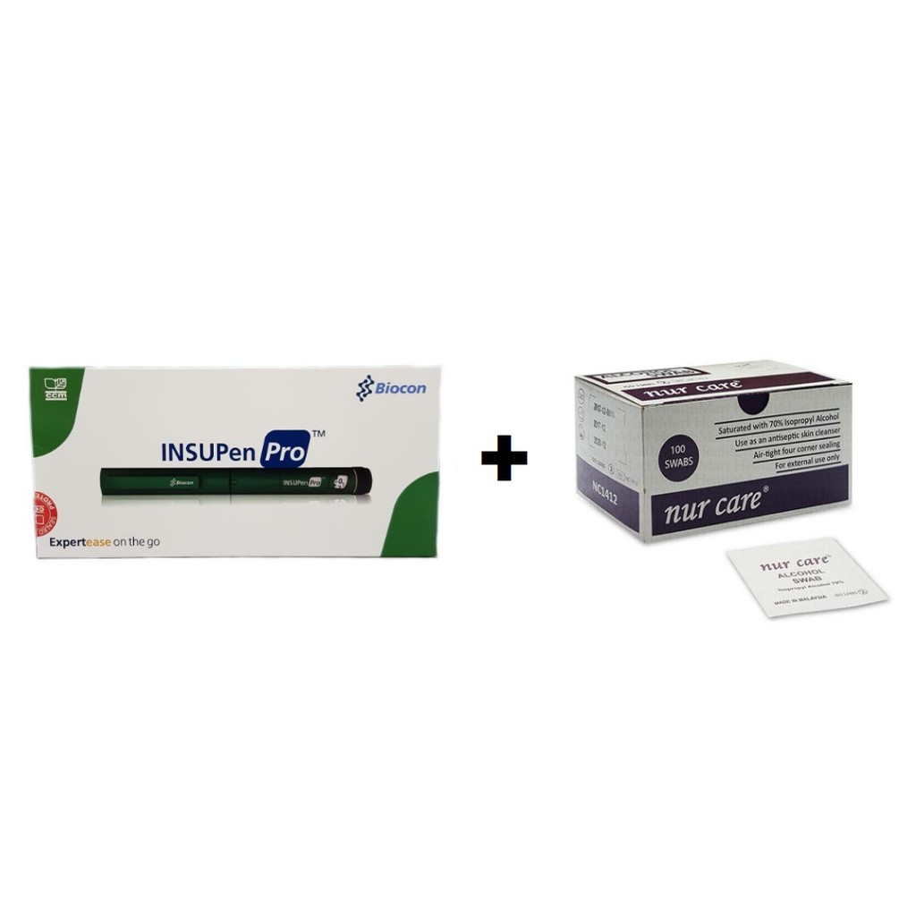 Biocon InsuPen Pro (1 box) + Alcohol Swabs100's (1 Box) | Shopee Malaysia