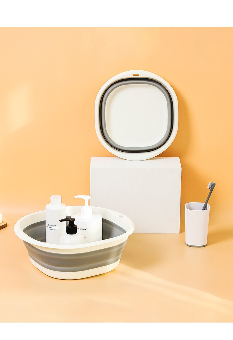 iFASHION Collapsible Foldable Wash Basin Bucket Portable Household ...