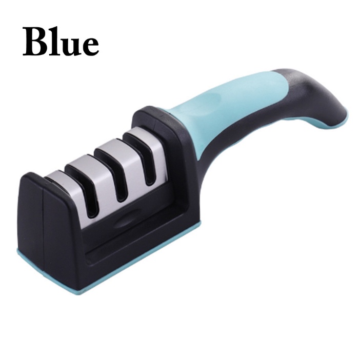 Knife Sharpener 3 Stages Stainless Steel Kitchen Tools Pengasah Pisau ...
