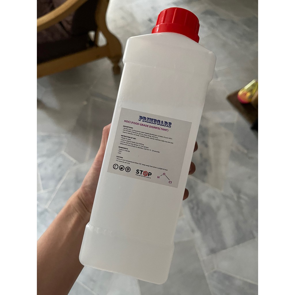 HOCI ( FOOD GRADE DISINFECTANT ) SAFE FOR Kid sanitizer 1L | Shopee ...