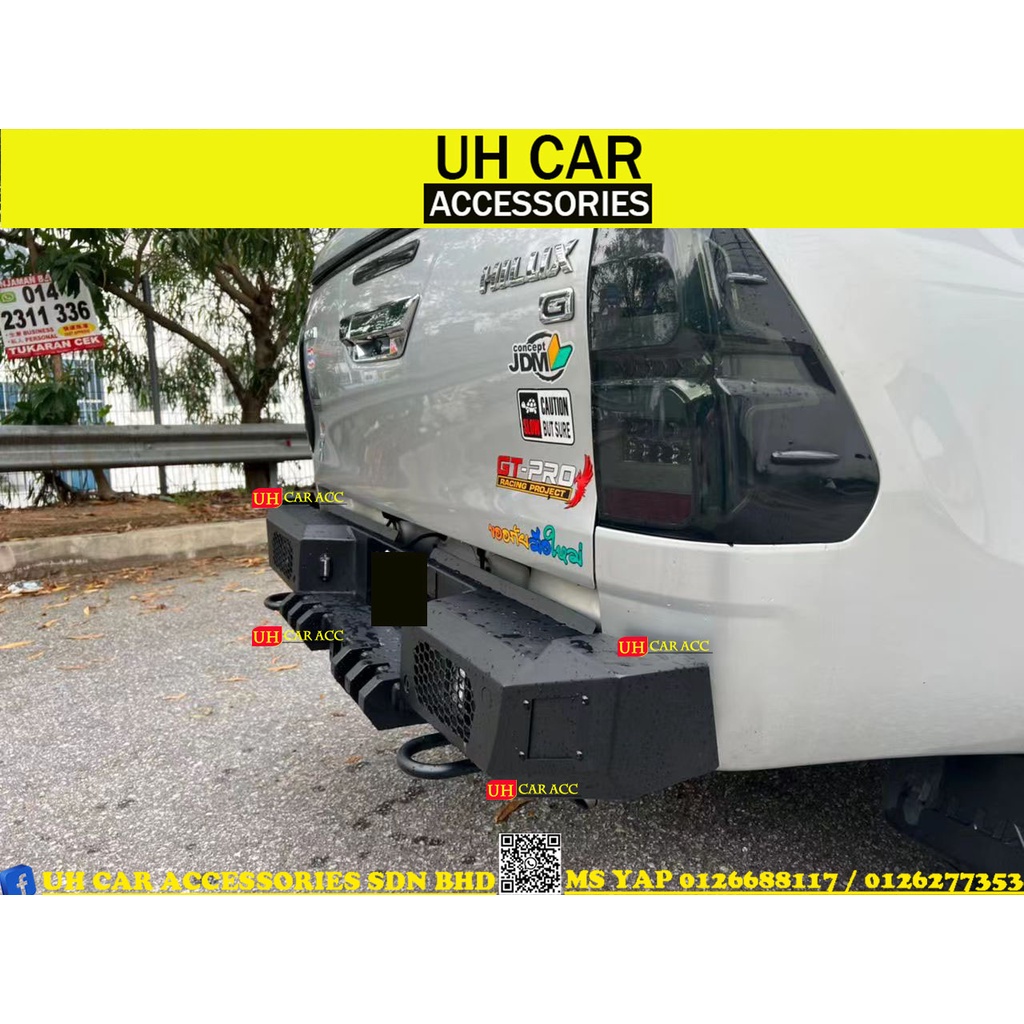 Ford ranger t6 t7 t8 wildtrak force tk steel rear bumper bull bar ...