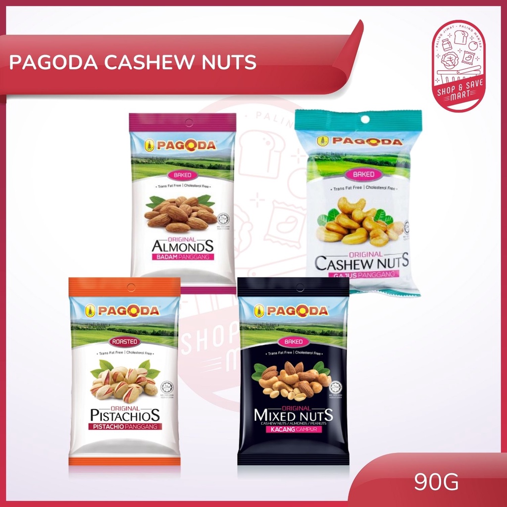 Pagoda Nuts - 90g (Flavor : Pistachios / Almonds / Cashew Nuts / Mixed ...