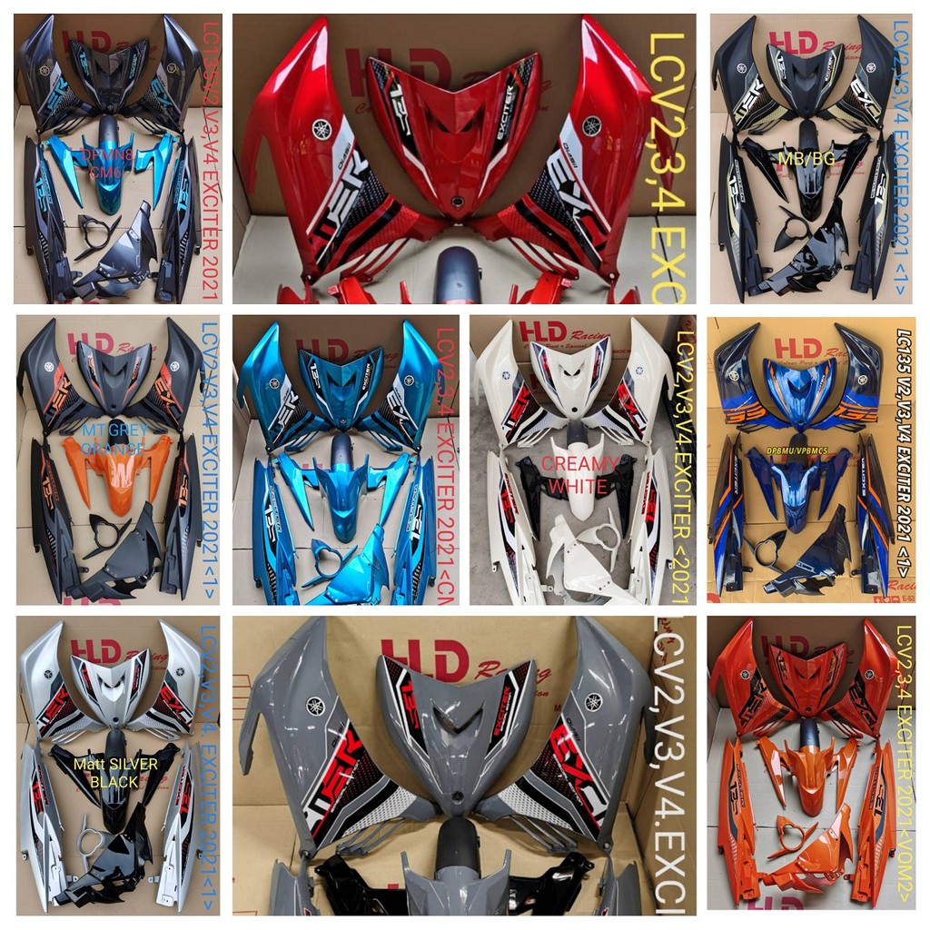 LC135 (V2)(V3)(V4) HLD COVERSET - EXCITER 2021 | Shopee Malaysia