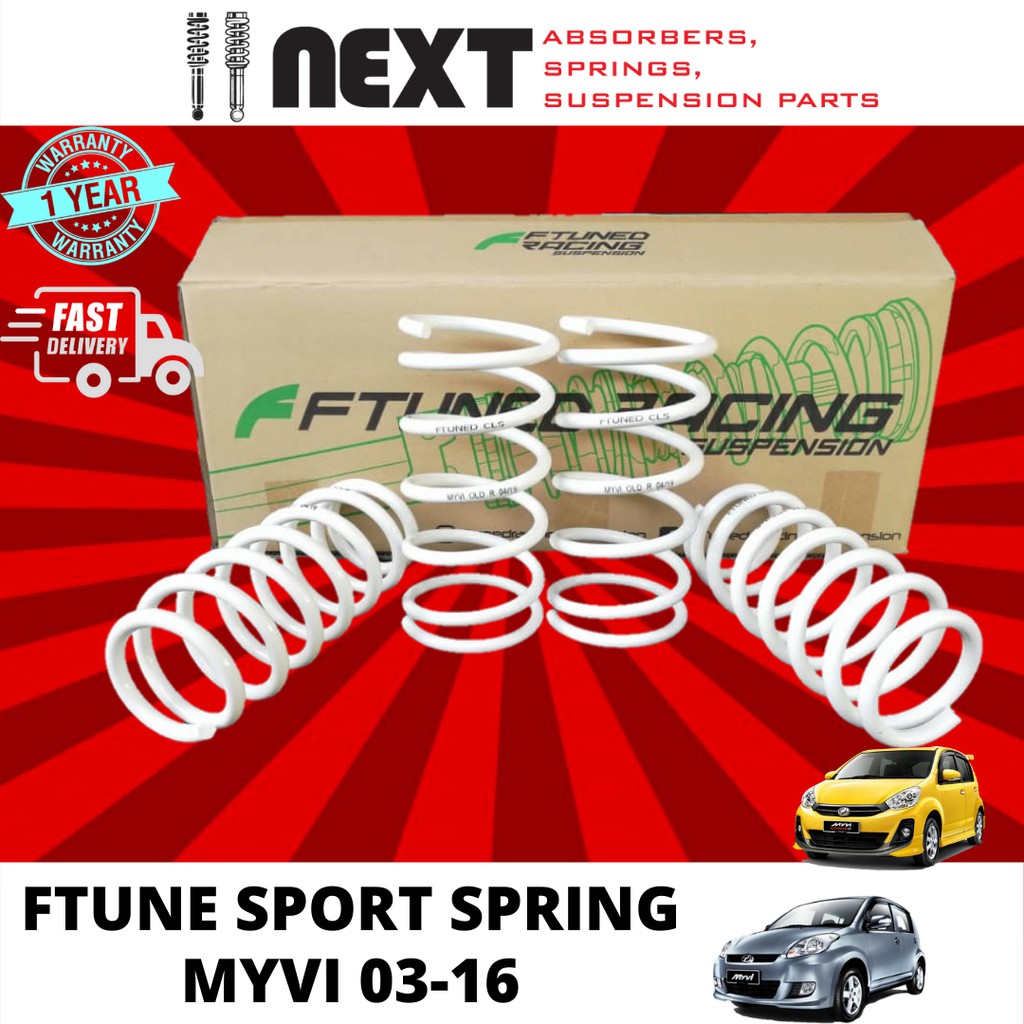 (FAST SHIPPING) FTUNED Sport Spring Perodua Myvi / Myvi 2018 Coil ...