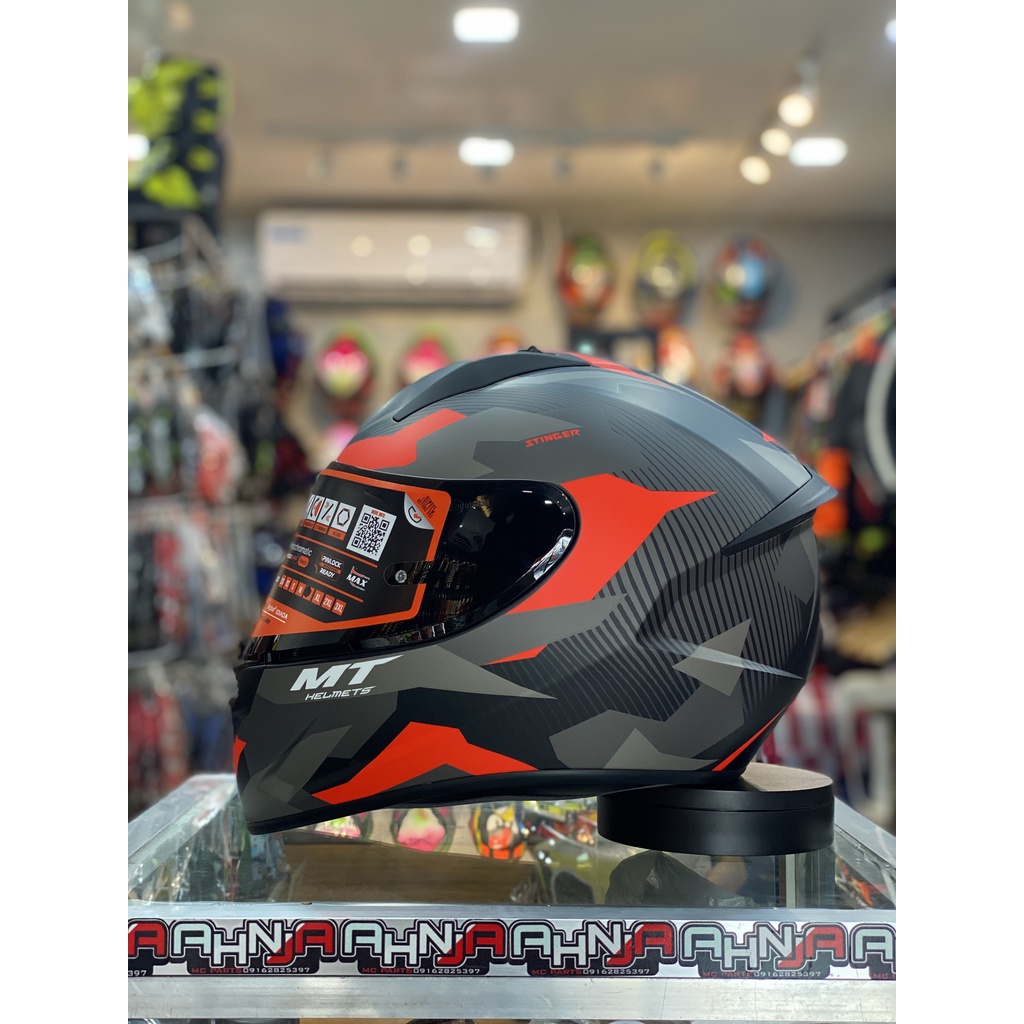 MT STINGER SHARK / POWERED / OTAKU FULL FACE SINGLE VISOR HELMET ...