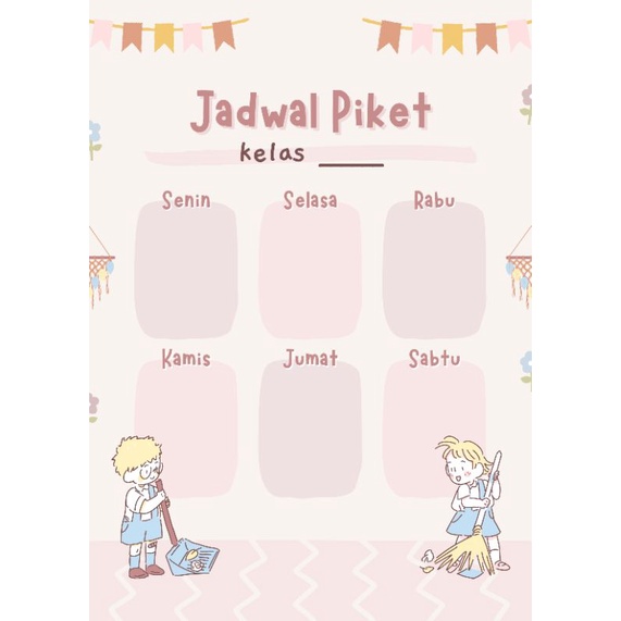 Class Picket Schedule Stickers | Shopee Malaysia