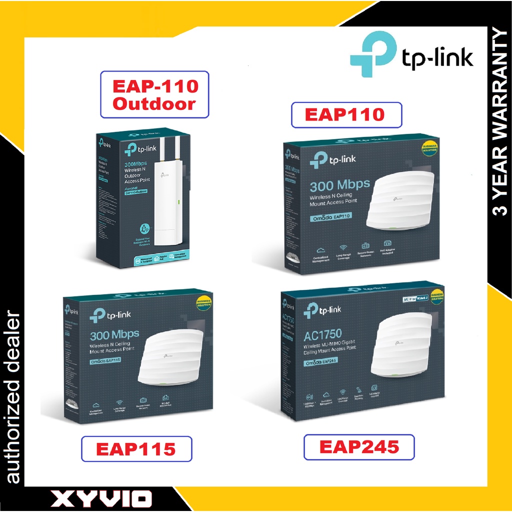 TP-LINK EAP110 / EAP115 300Mbps / EAP245 AC1750 / EAP110-Outdoor ...