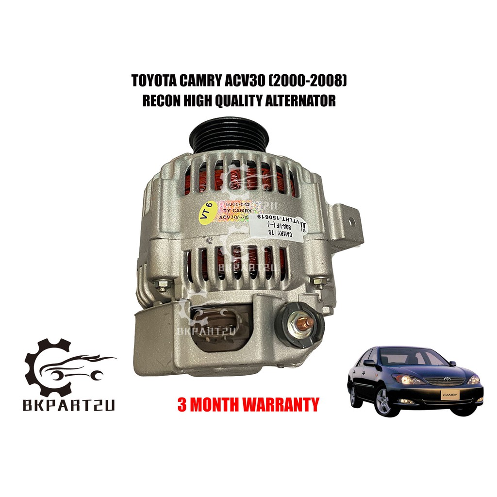 Toyota Camry Acv30 31 (2000-2008) Alternator Made By Recon 3 Month ...
