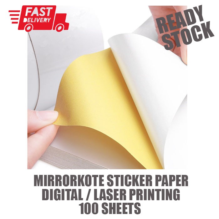 PRETTYLITTLE Mirrokote Laser Glossy Sticker Paper | Shopee Malaysia