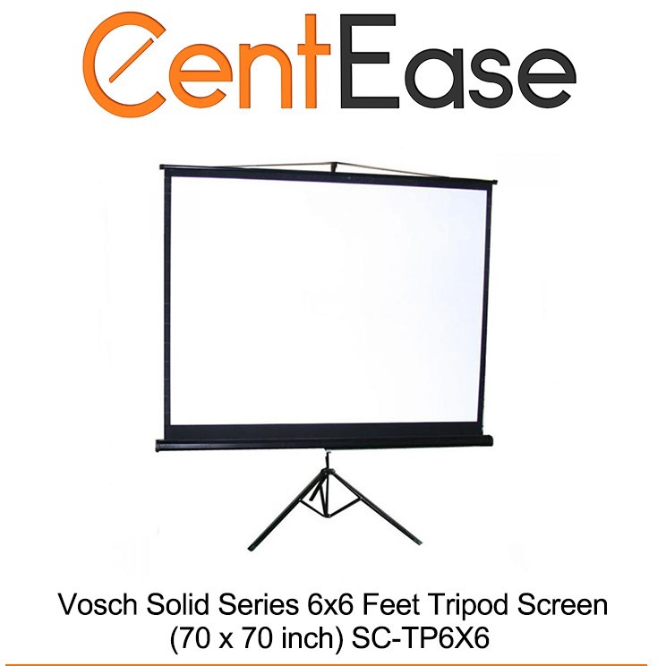 Vosch Solid Series 6x6 Feet Tripod Screen (70 x 70 inch) | Shopee Malaysia