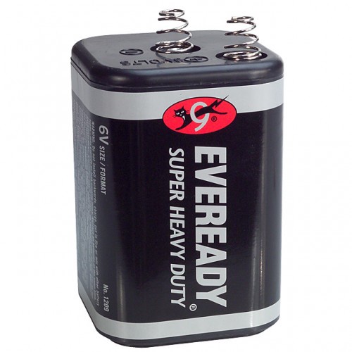Eveready/ Powershiba Lantern Carbon Zinc 6V 4R25 Dry Cell Battery 【100% ...