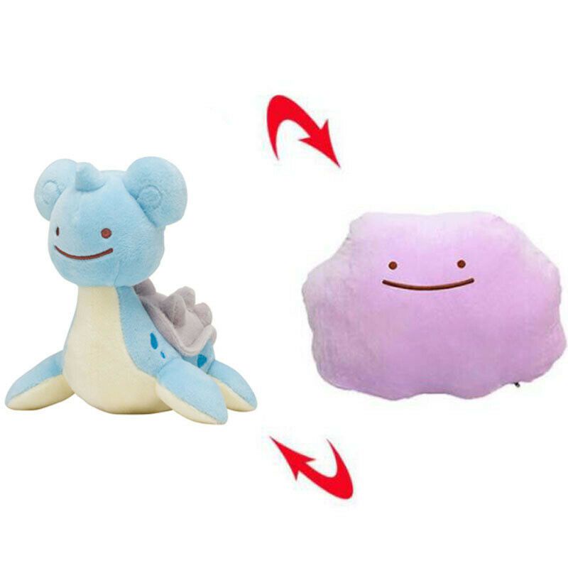Anime Pokemon Dolls Ditto Reversible Pillow Cushion Transform Pikachu ...