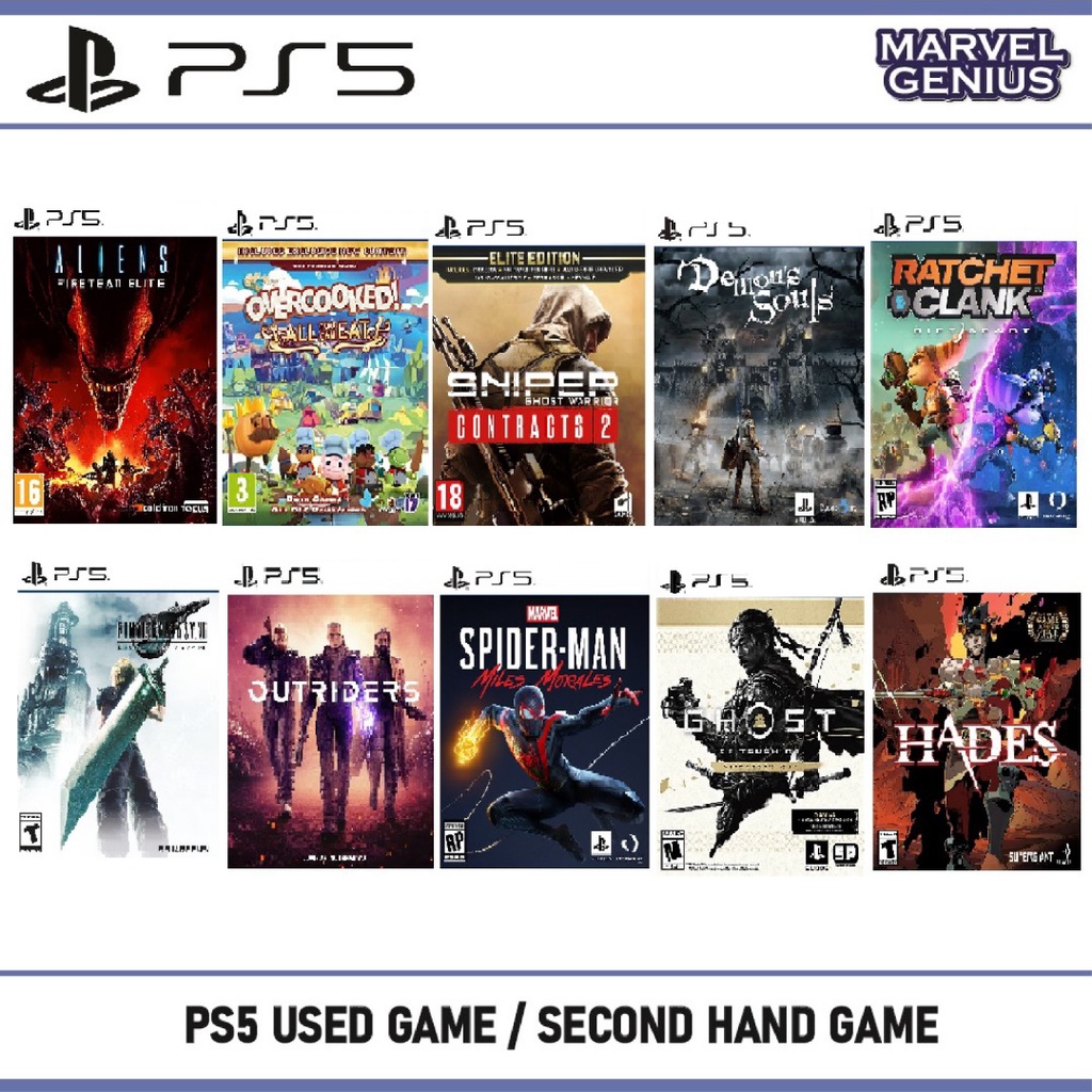 SONY PS5 I PLAYSTATION 5 I PS5 Used Game / 2ND HAND GAME / SECONDHAND ...
