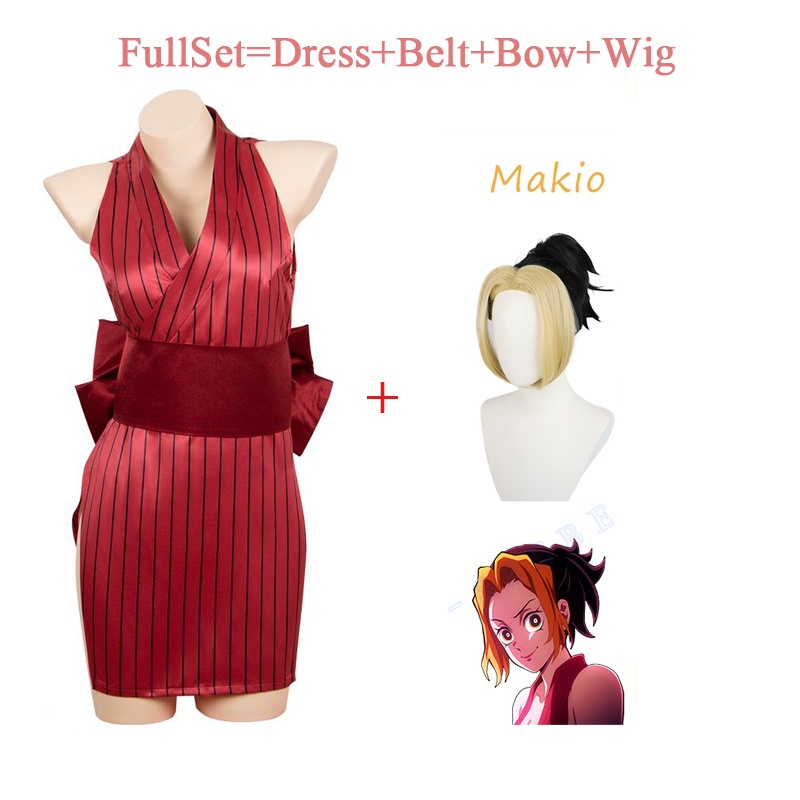 Anime Demon Slayer Suma Hinatsuru Makio Cosplay Costume Uzui Tengen ...