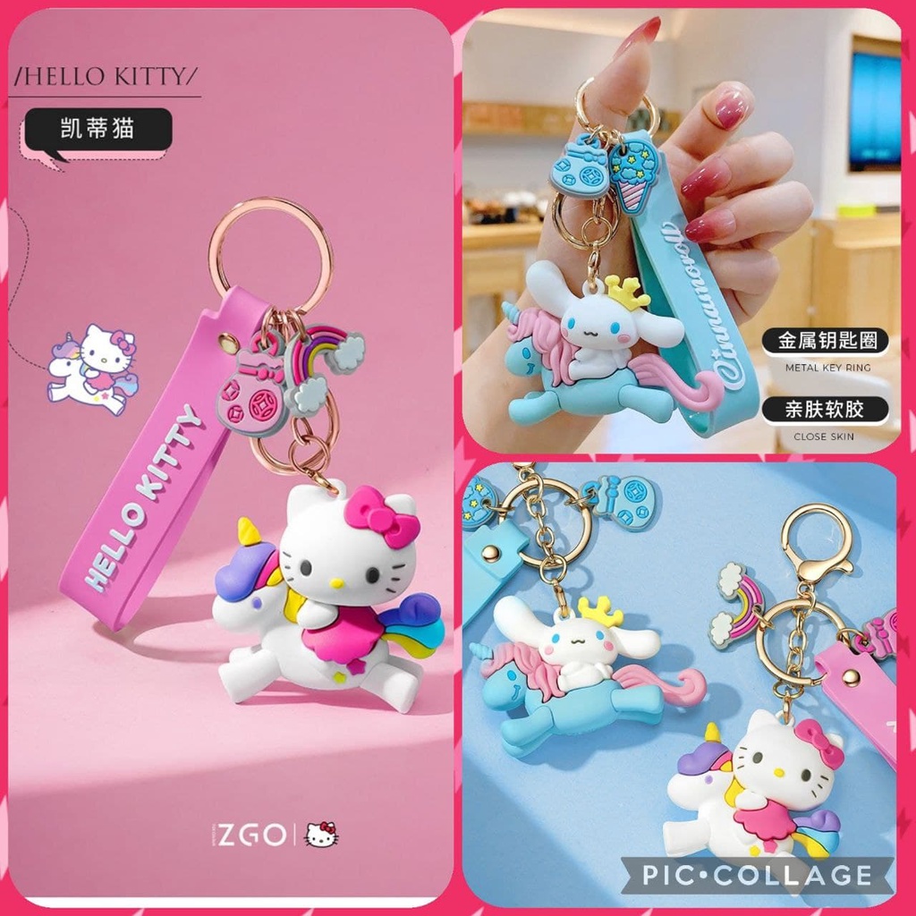 Authentic Sanrio Keychains Hello Kitty Keychains Cinnamon Keychains ...