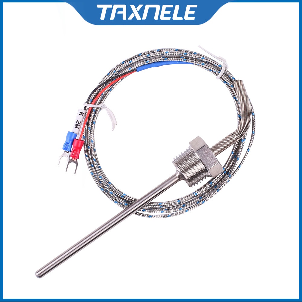 Waterproof 1/2 NPT Stainless Steel k Thermocouple Sensor Pt100 Probe ...